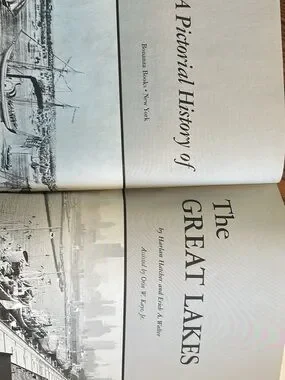 Vintage | Accents | Vintage Blue Great Lakes Coffee Table Book | Poshmark